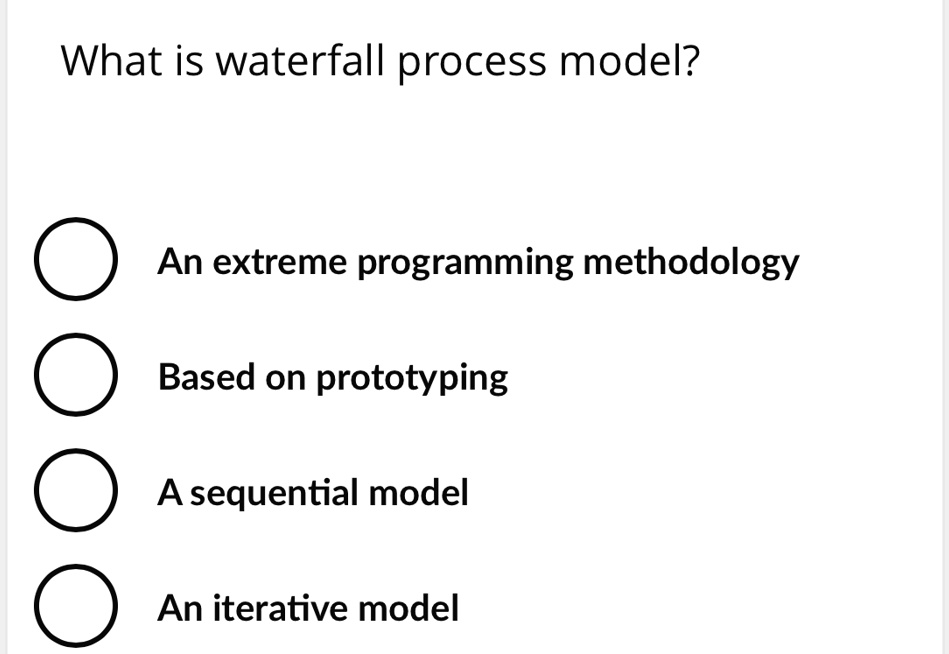 What is waterfall process model? An extreme programming methodology ...