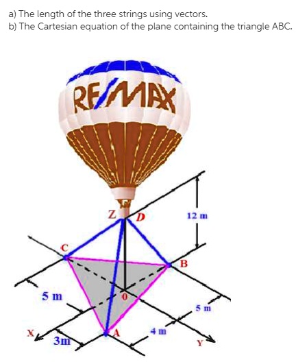 SOLVED: The length of the three sides using vectors. The Cartesian ...