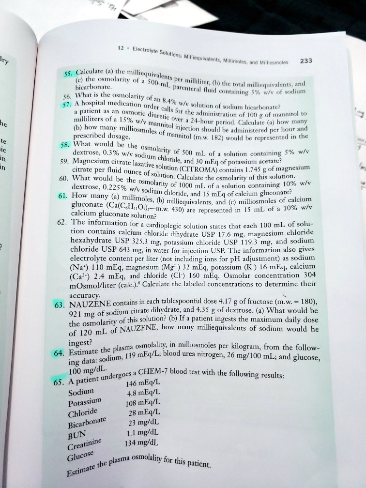 How To Calculate Osmolality At Matthew Alvarez Blog