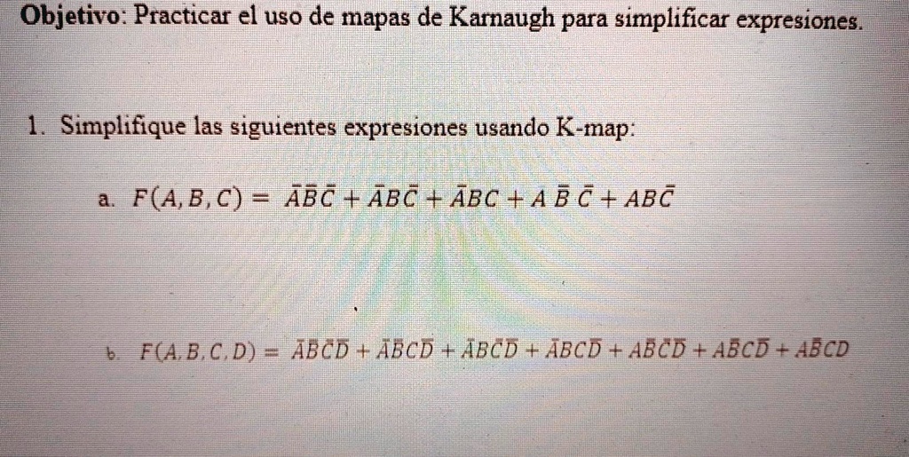 Solved Simplify The Equation Using Maps Of Karnaugh And Draw The Main Function And The 9052