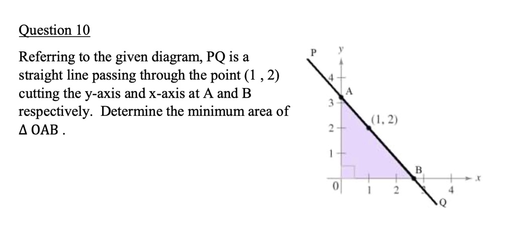 SOLVED: Question 10 Referring to the given diagram; PQ is a straight ...