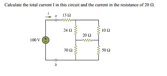 SOLVED: Calculate the total current in this circuit and the current in ...