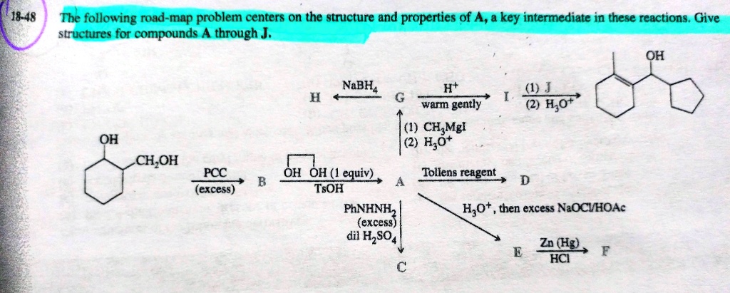SOLVED: The following road-map problem centers on the structure and properties of 4 key ...