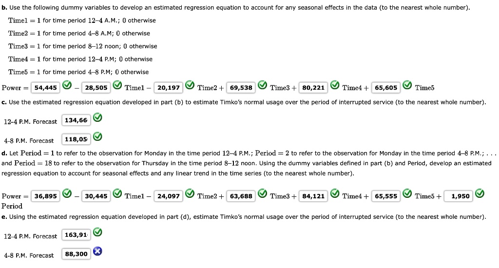 b use the following dummy varial les to develop an estimated regression ... b use the following dummy varial les to develop an estimated regression ...