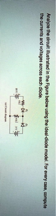 SOLVED: the currents and voltages across each diode. ( Circuit diagram