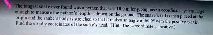 the longest snake ever found was python that was 100 m long enough to ...