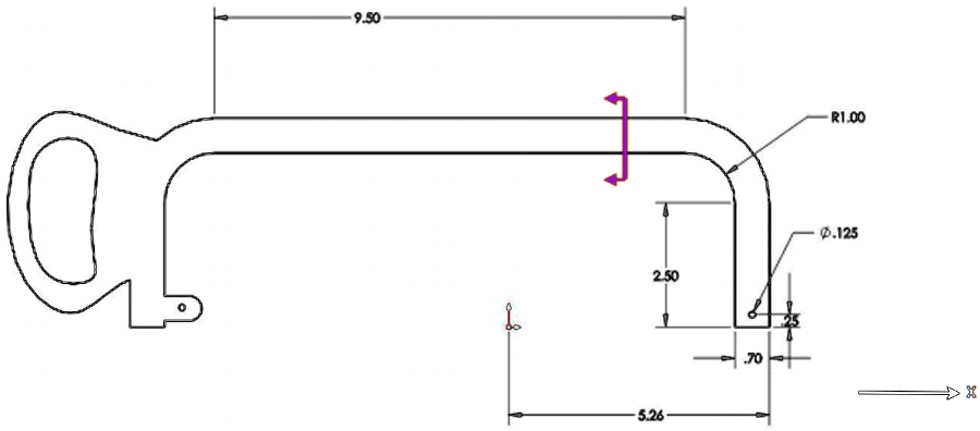 SOLVED: The hacksaw frame shown in Figure 1 is fabricated from AISI ...