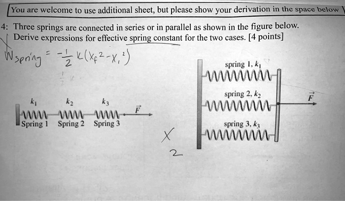 You are welcome to use additional sheet, but please show your ...