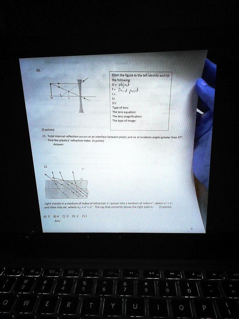 SOLVED: From the figure to the left, identify and list the following ...