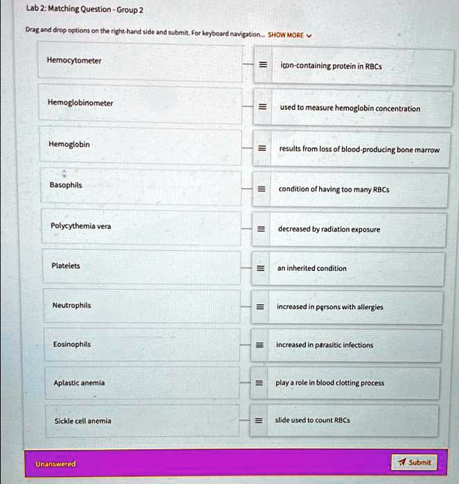 Lab 2: Matching Question - Group 2 Drag and drop options on the right ... Lab 2: Matching Question - Group 2 Drag and drop options on the right ...