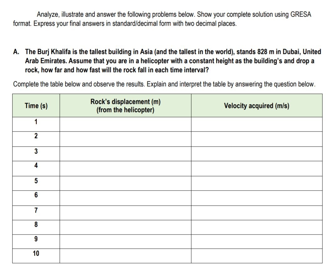 SOLVED: Analyze, illustrate and answer the following problems below. Show your complete solution ...