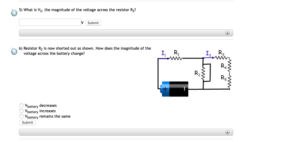 5 what is vz the magnitude of the voltage across the resistor rz submit ...