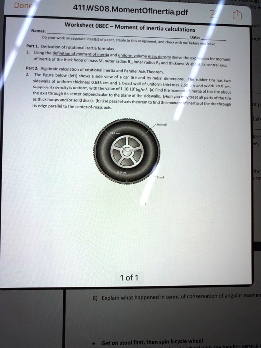 SOLVED: 411.WS08.MomentOfinertia.pdf 17 Names: Worksheet 08EC-Moment of ...