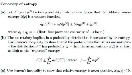 SOLVED: (a) Let p1 and p2 be two probability distributions. Show that ...