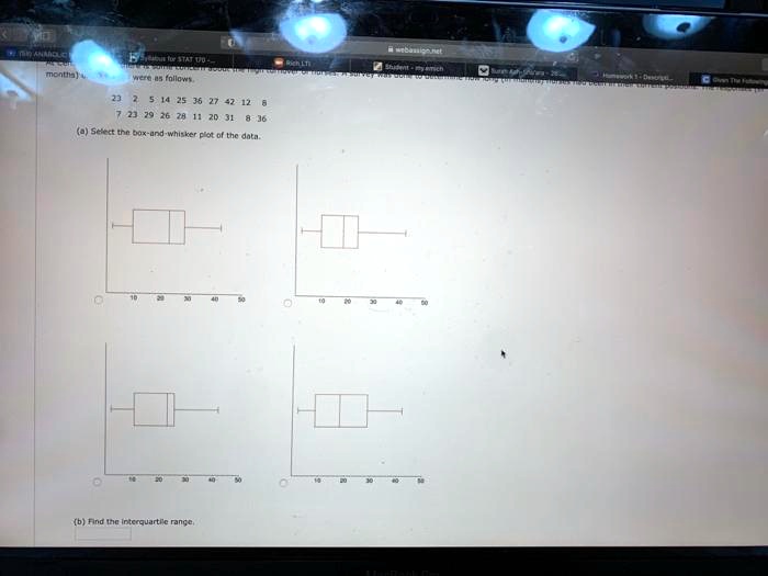 SOLVED: Final Plot 27 4 (0) Scatterplot and Box-and-Whisker Plot of [0] Find Interquartile range