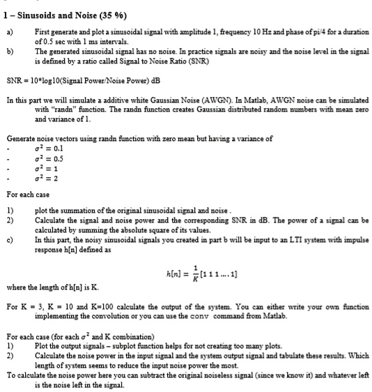 Solved Please Help With Matlab And Calculate Part Please Show The Code For Each Part 1