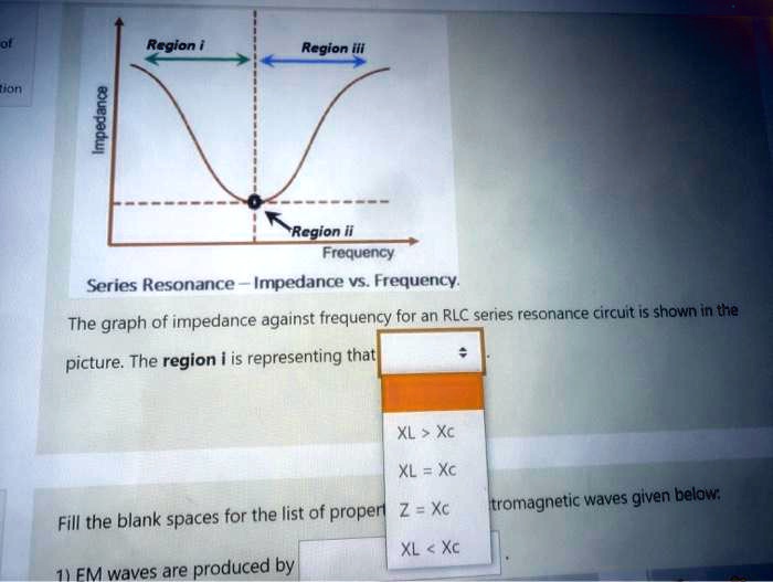 SOLVED:Region Region Ili Uon 1 Region Ii Frequency Series Resonance ...
