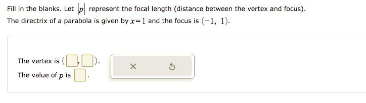 fill in the blanks let represent the focal length distance between the ...