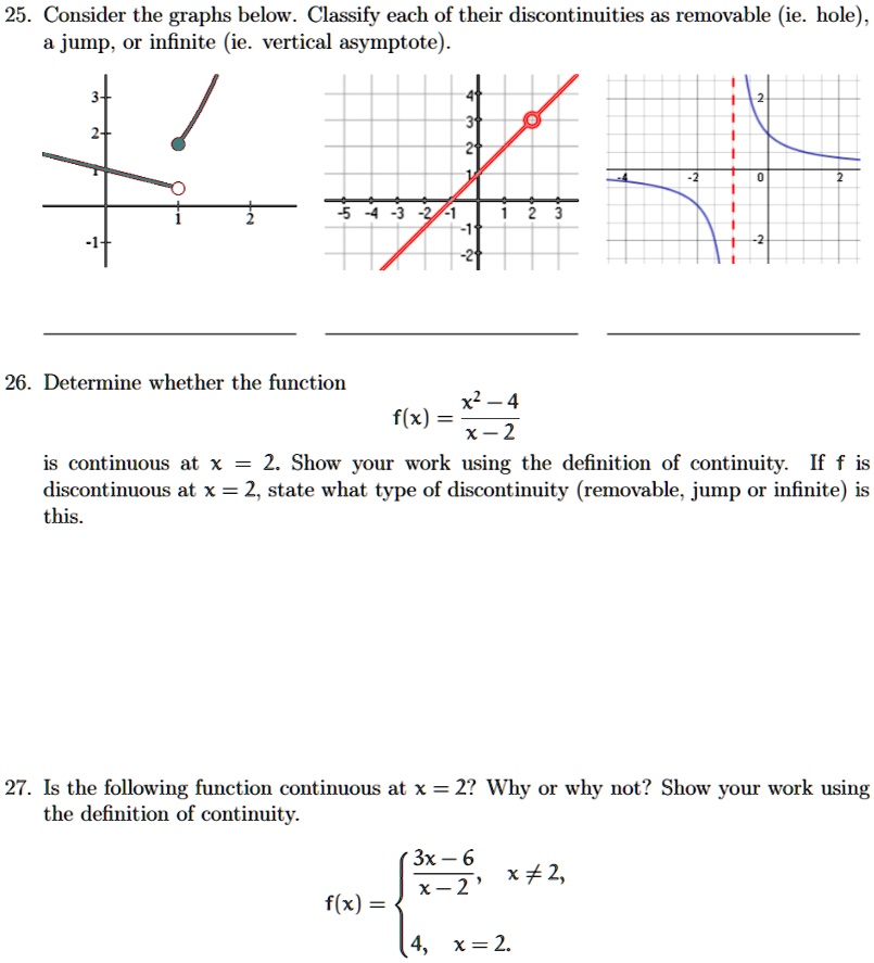 SOLVED: 25. Consider the graphs below. Classify each of their ...