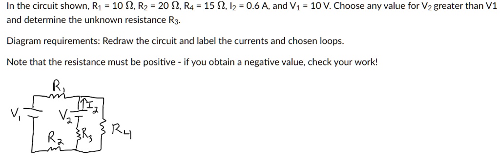 In the circuit shown, R1 = 10 Ω, R2 = 20 Ω, R4 = 15 Ω, I2 = 0.6 A, and ...