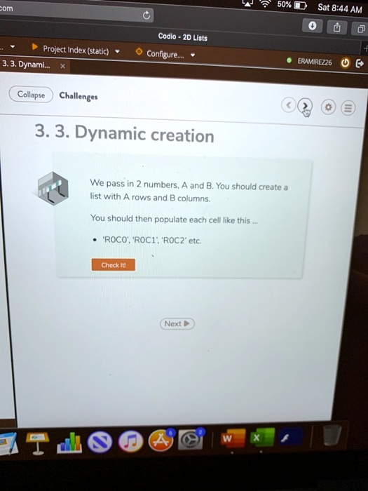 SOLVED: com 50% Sat 8:44 AM Codio-2D Lists Project Indexstatic ...