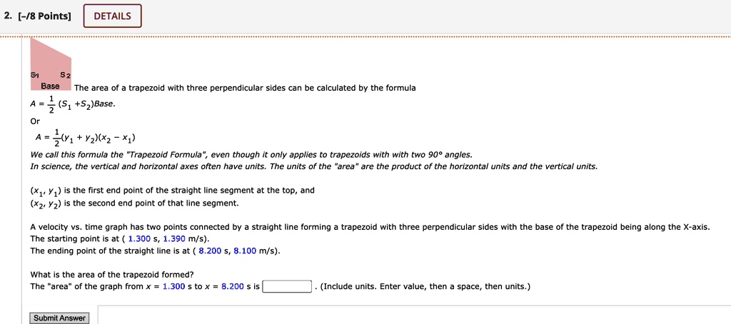VIDEO solution: The area of a trapezoid with three perpendicular sides ...