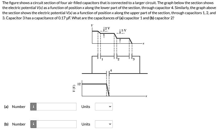 SOLVED: The figure shows a circuit section of four air-filled ...