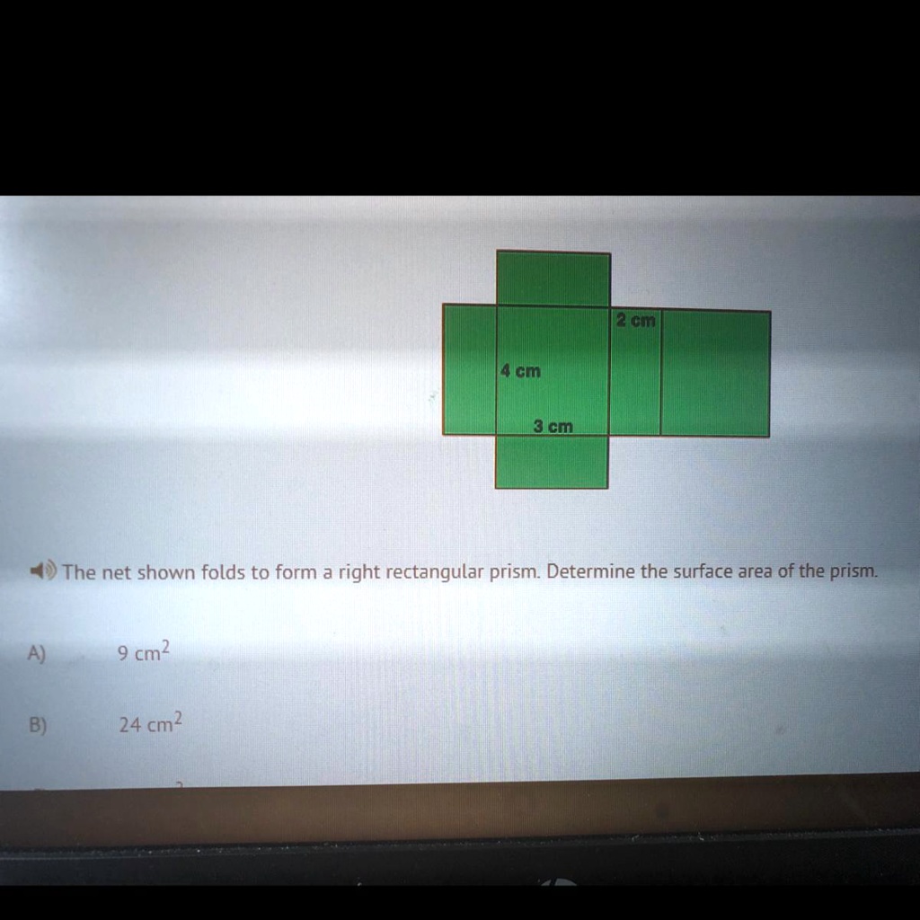 SOLVED: 'Please????????!?????????? 2 cin 4dmn Ecm The net shown folds to form a right ...