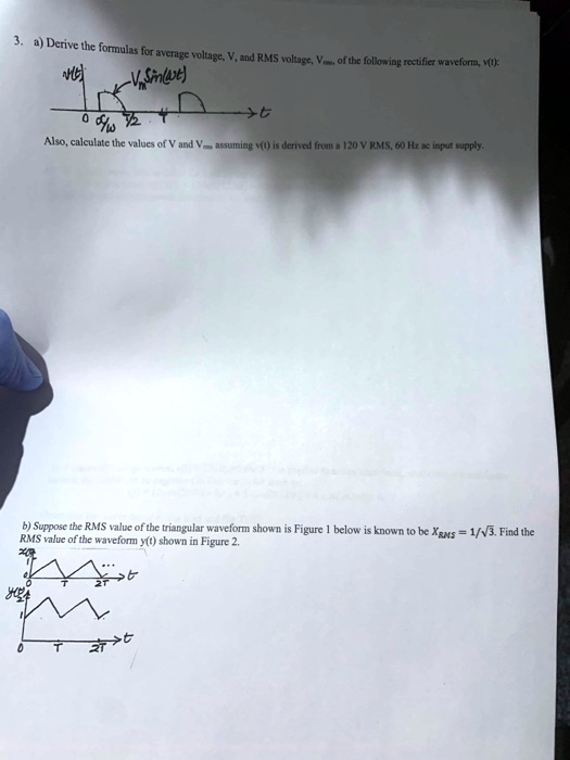 SOLVED: 3 -V.Sinlae) 0/72 ?t bSuppose the RMS value of the triangular ...