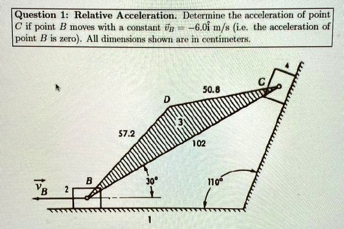 SOLVED: Question: Relative Acceleration Determine the acceleration of ...