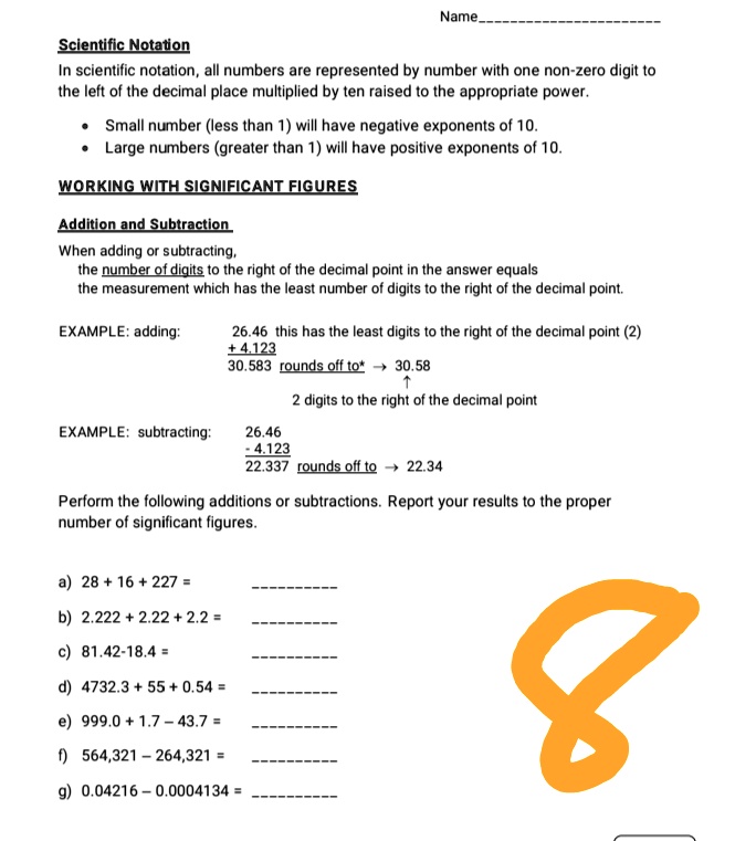 name scientific notation scientific notation all numbers are ...