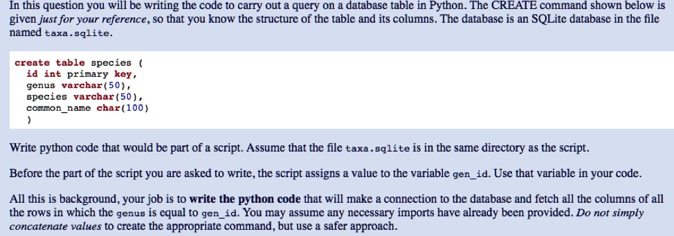 Solved Given Just For Your Reference So That You Know The Structure Of The Table And Its