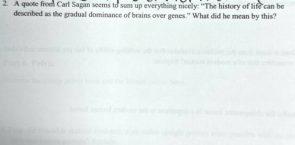 2. A quote from Carl Sagan seems to sum up everything nicely: "The ...