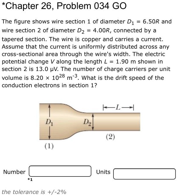 SOLVED: Chapter 26, Problem 034 GO The figure shows wire section 1 of ...