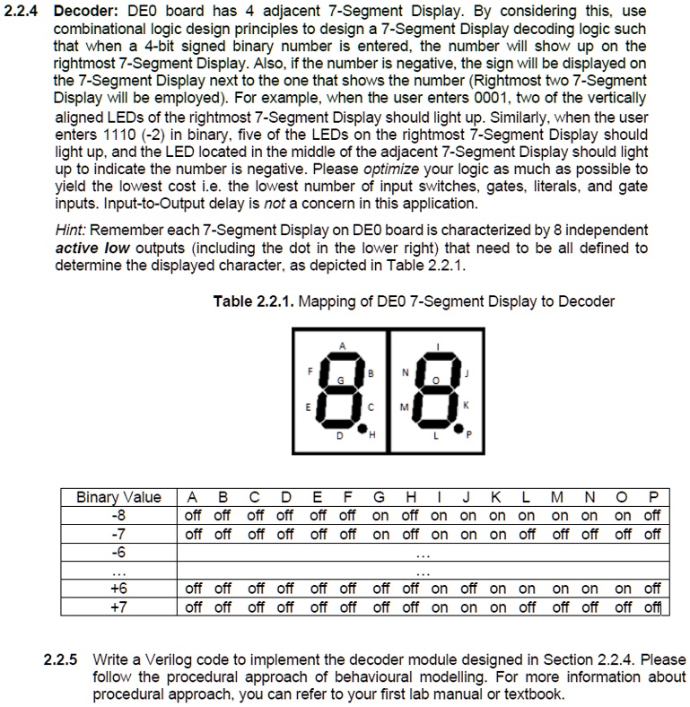224 decoder deo board has 4 adjacent 7 segment display by considering this use combinational ...