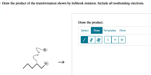 Draw the product of the transformation shown by fishhook notation ...