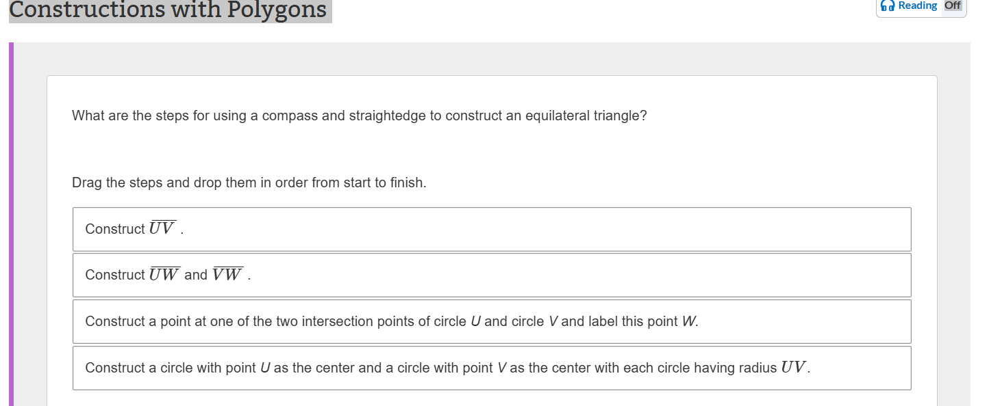[GET ANSWER] Constructions with Polygons Reading What are the steps for ...