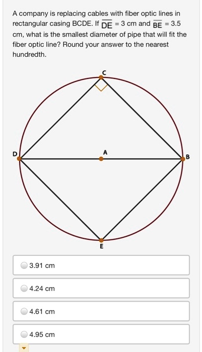 a company is replacing cables with fiber optic lines in rectangular ...