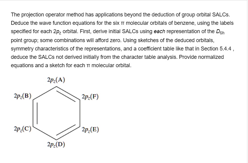 SOLVED: The projection operator method has applications beyond the ...