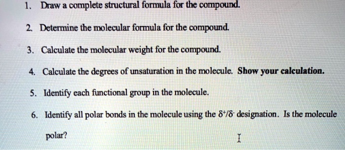 SOLVED: Daw complete structural formula for the compound Determine the ...