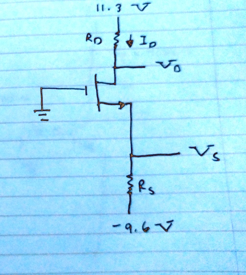 SOLVED: The MOSFET in the figure has Vt = 0.3V and kn = 4 mA/V^2. The ...