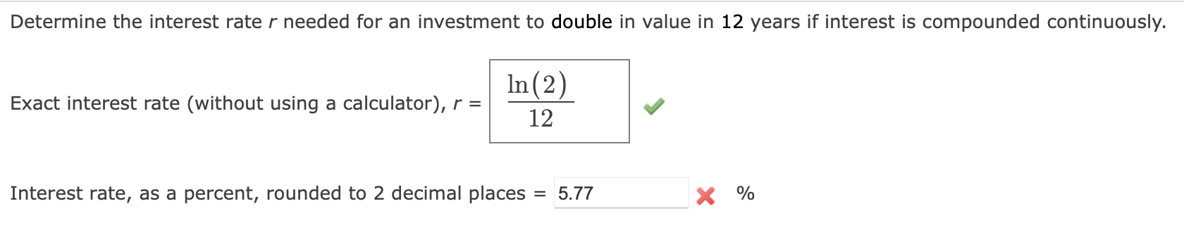 SOLVED: Determine the interest rate r needed for an investment to ...