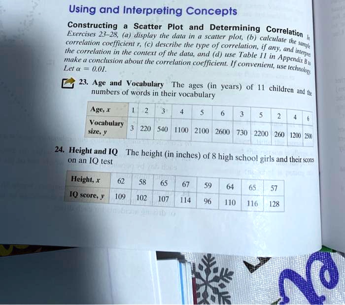 using and interpreting concepts constructing scatter plot and determining exercises 23 28 ...