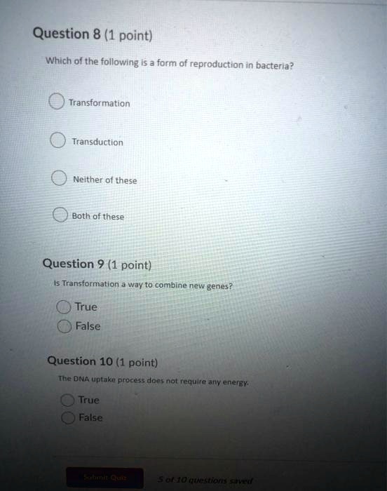 question 8 1 point which ofthe following i a form of reproduction in ...