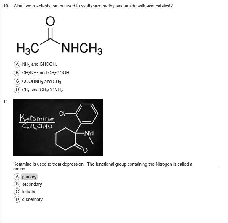VIDEO solution: 10. What two reactants can be used to synthesize methyl ...