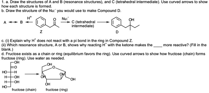 SOLVED: a. Draw Ihe structures of and B (resonance structures), and C ... SOLVED: a. Draw Ihe structures of and B (resonance structures), and C ...