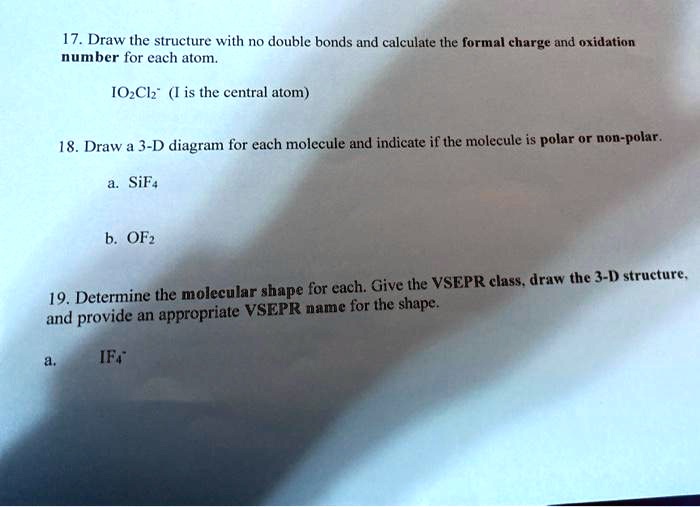 SOLVED: Draw the structure with no double bonds and calculate the ...