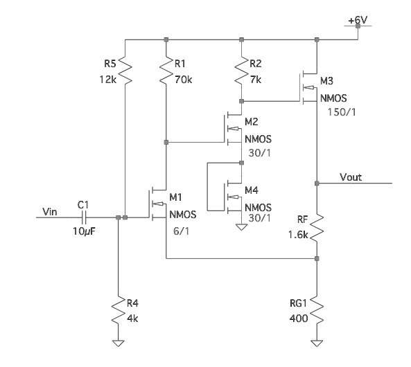 SOLVED: Consider the amplifier in Figure 1. Apply a sinusoidal voltage ...