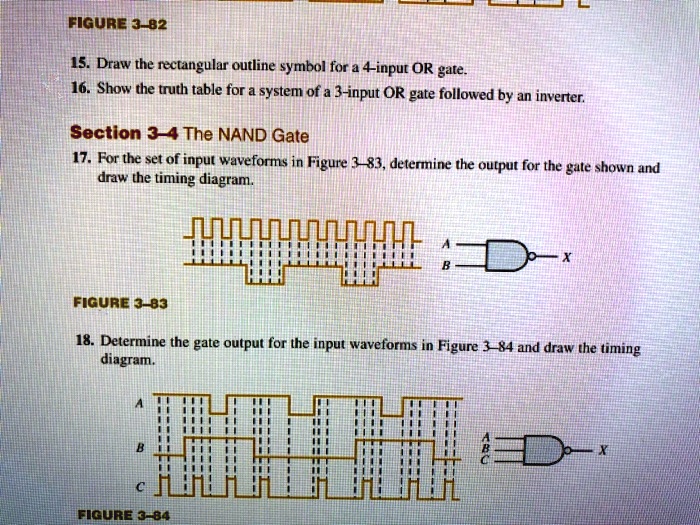 question 17 figure3 82 15draw the rectangular outline symbol for a 4 input or gate 16 show the ...