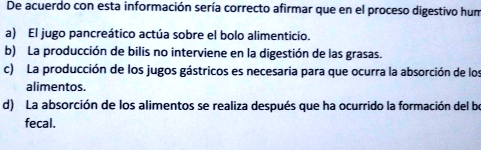 SOLVED: De acuerdo con esta informacion seria correcto afirmar que que ...